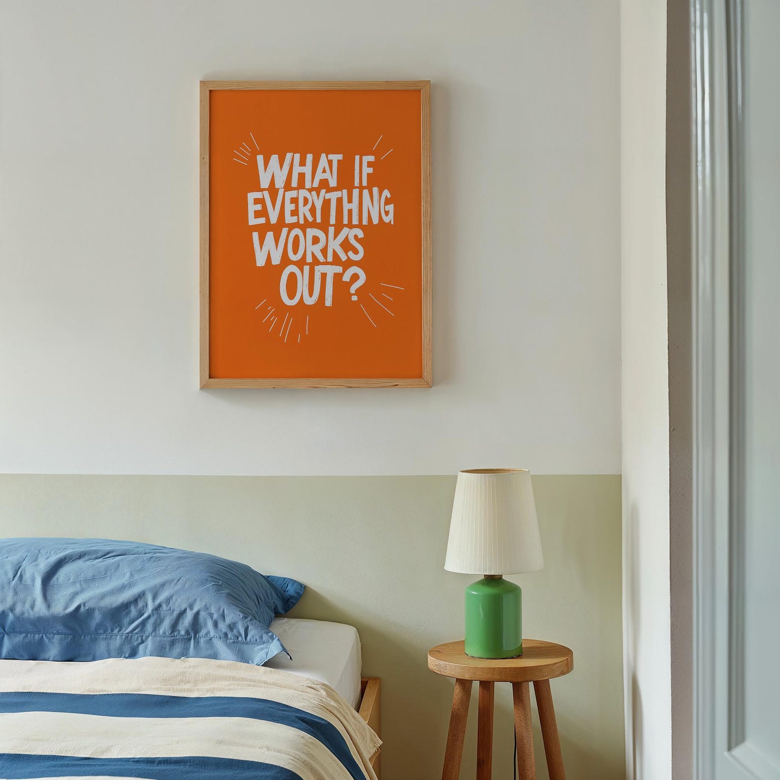 What If Everything Works Out Print, Printable Wall Art, Trendy Dorm ...