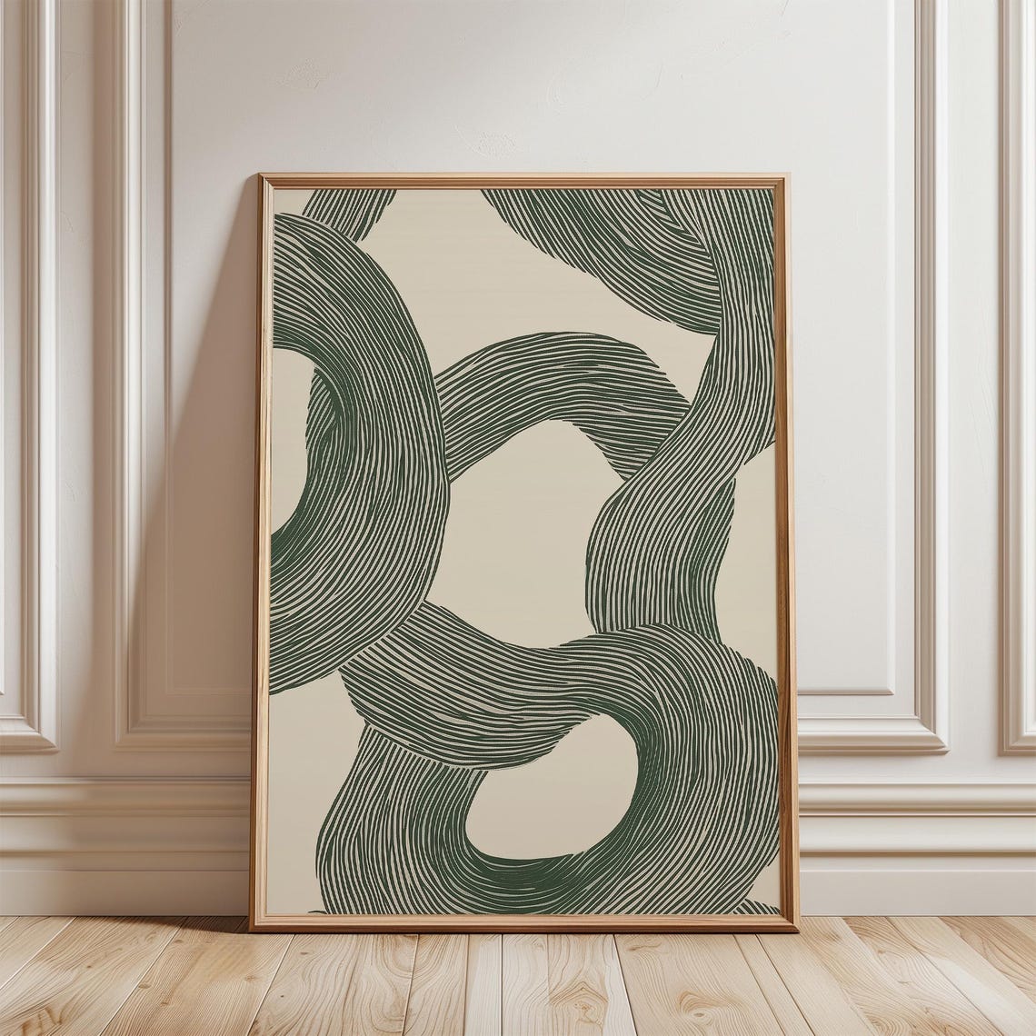 Minimalist Abstract Line Art Print: Mid Century Modern (digital ...