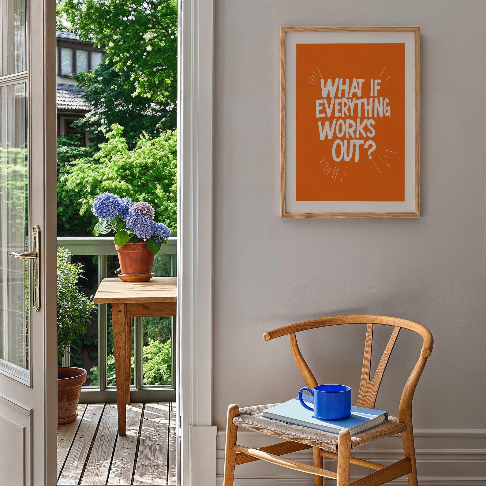 What If Everything Works Out Print, Printable Wall Art, Trendy Dorm ...