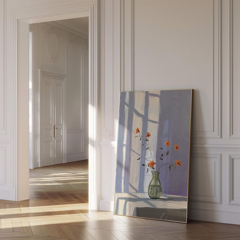 Summer Flower Bouquet Wall Art, Floral Flower Vase Art, Pastel ...