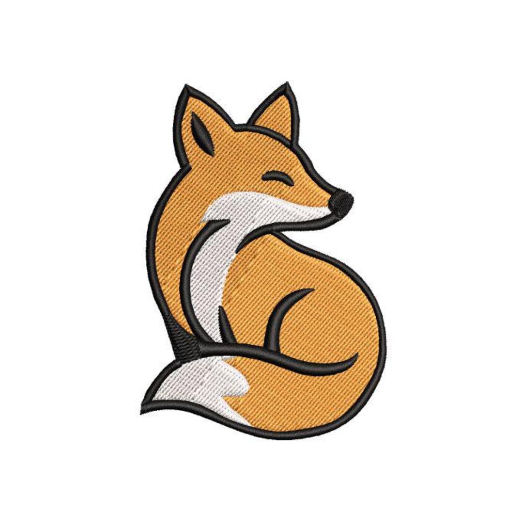 Cute Small Foxy. Embroidery Machine File. Three Sizes. - Etsy