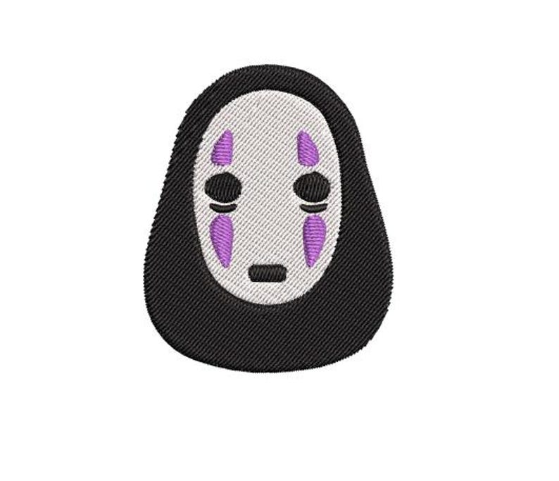 Faceless From the Spirited Away Cartoon. Embroidery Machine Design. Two ...