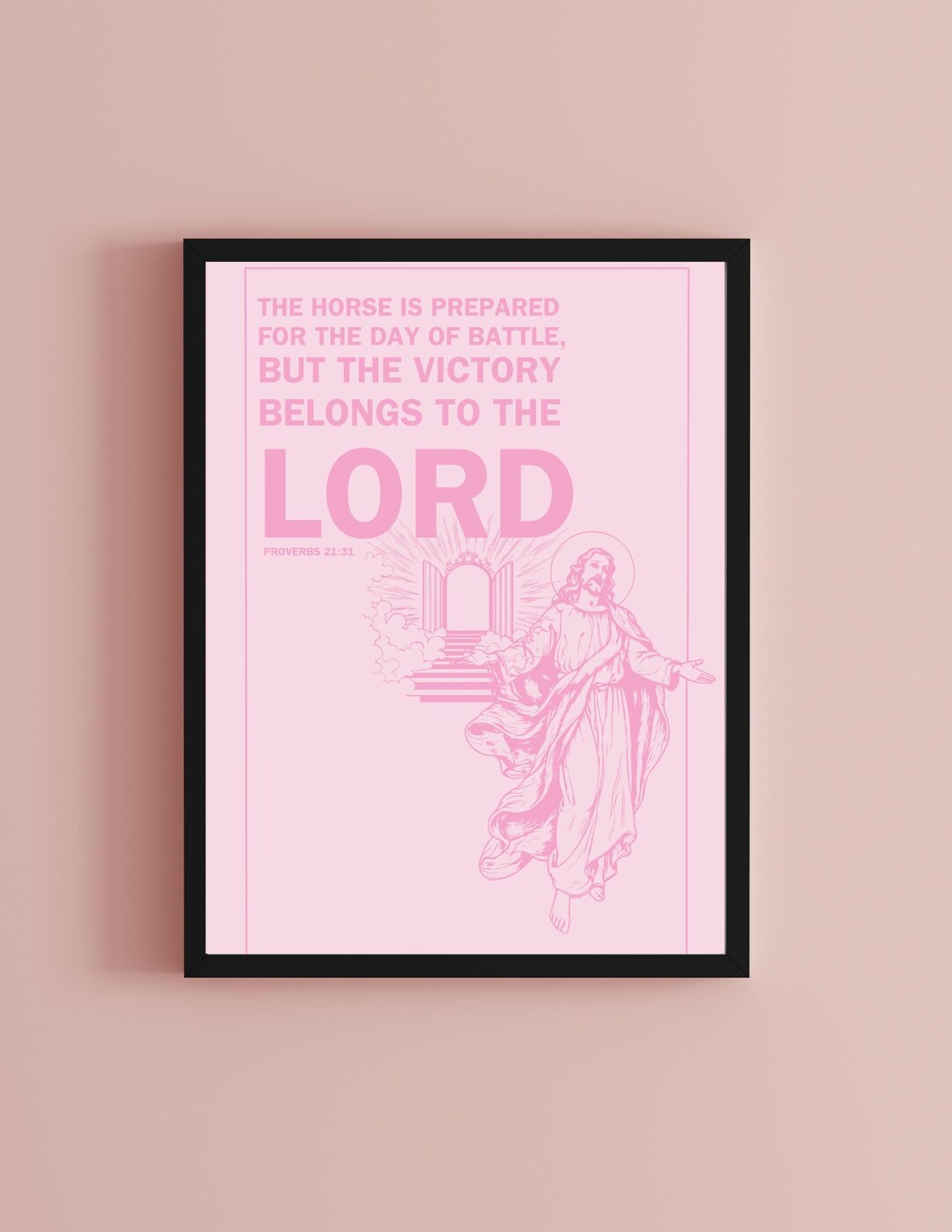 Proverbs 21 Scripture Digital Poster Wall Art Print - Etsy