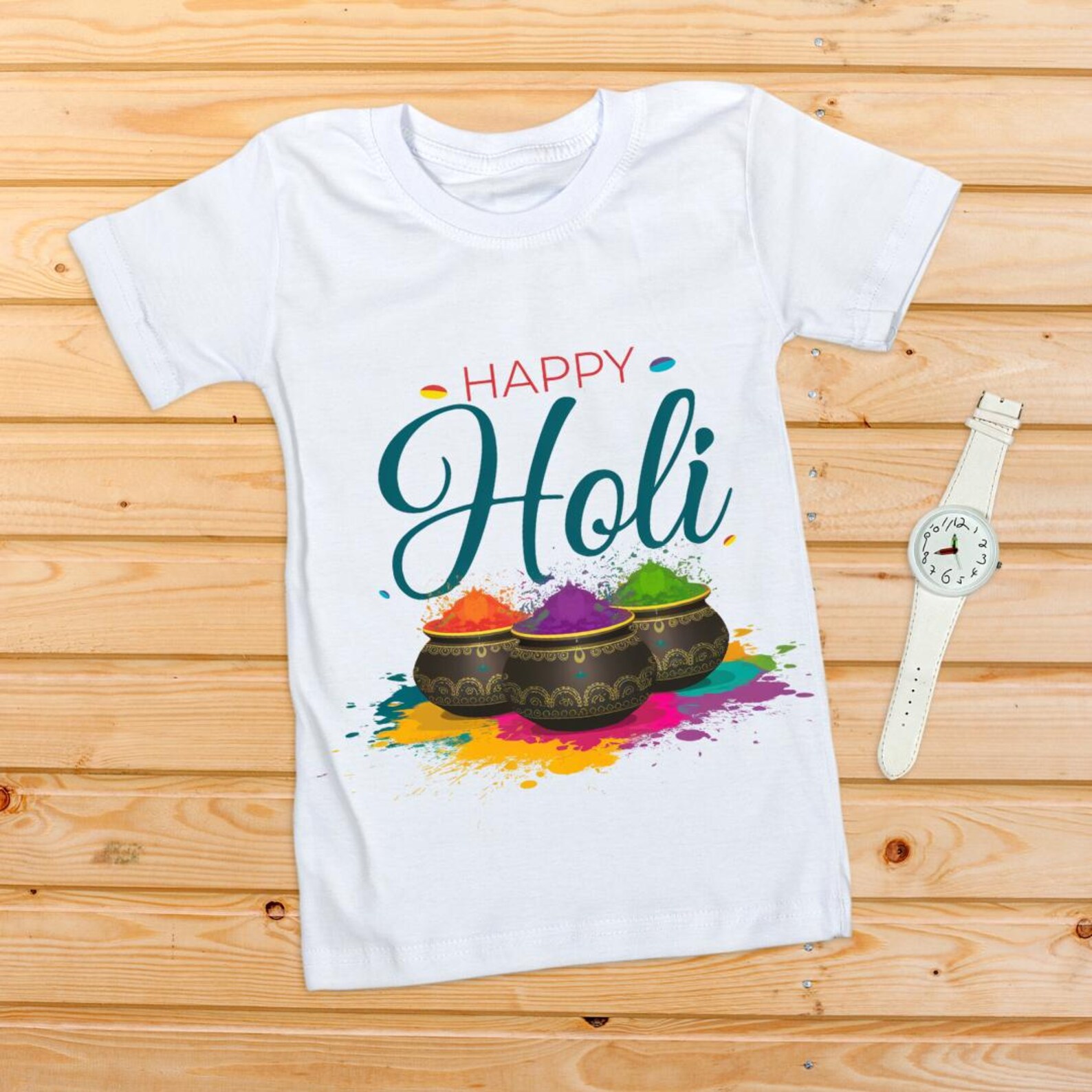 Happy Holi Shirt Hindu Festival of Colors Matching Family Sweatshirt ...