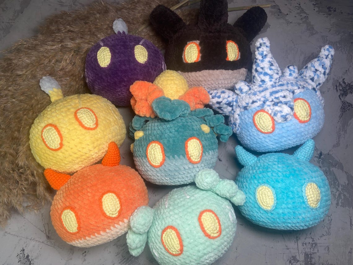Dendro Slime Gaming Cosplay Crochet Pattern. Present for Geek Gamer - Etsy
