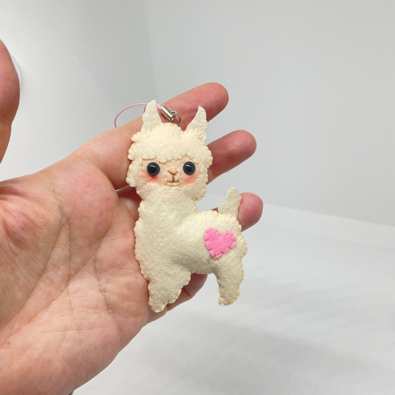 Lama Felt Pattern, Animal Pattern for Baby Mobile. Lama Decor, Sewing ...