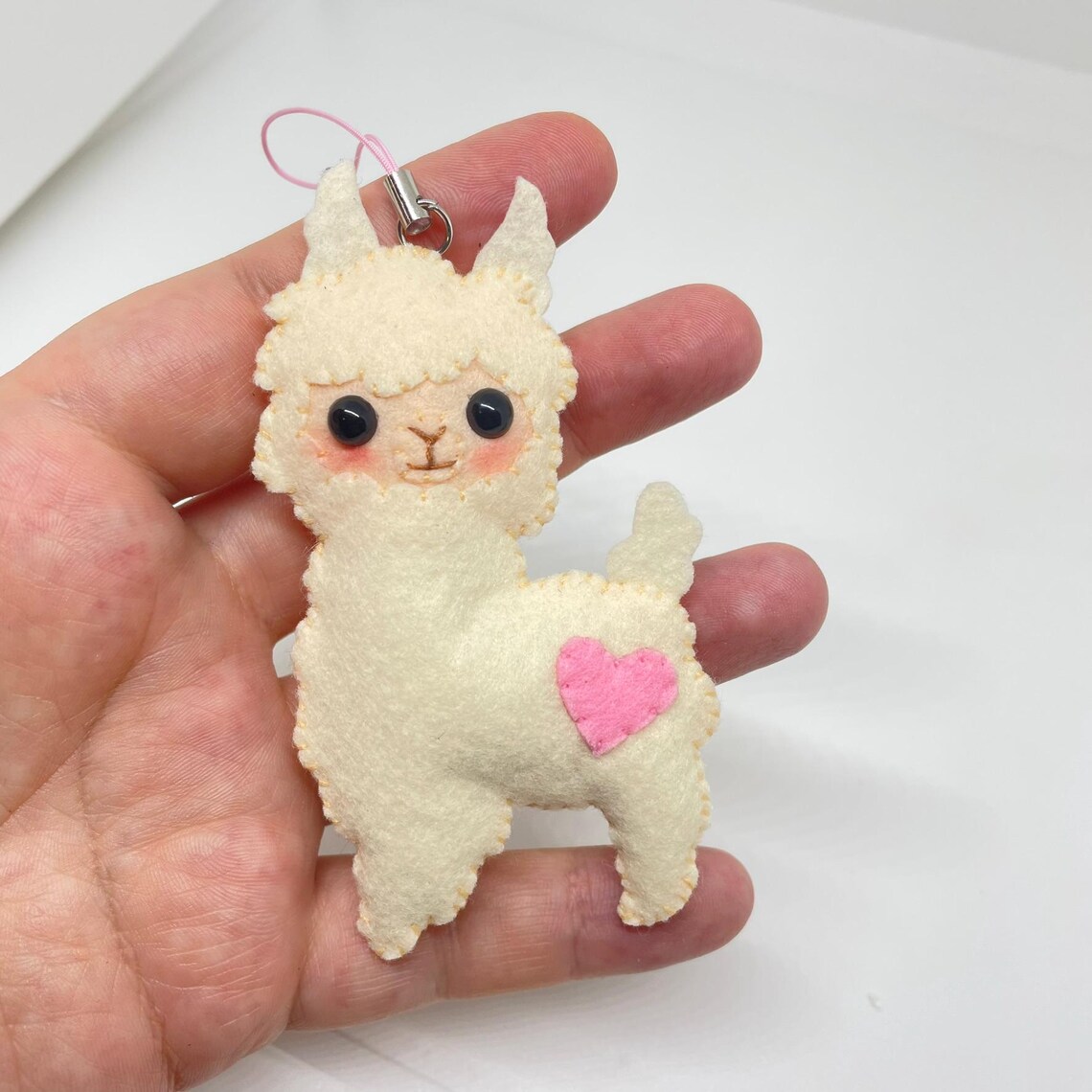 Lama Felt Pattern, Animal Pattern for Baby Mobile. Lama Decor, Sewing ...