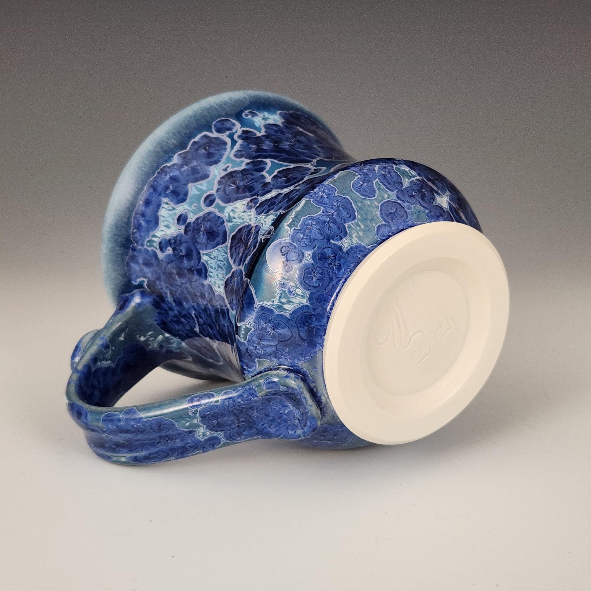 Small Mug With Crystalline Glaze, Wheel Thrown, Handmade Pottery - Etsy