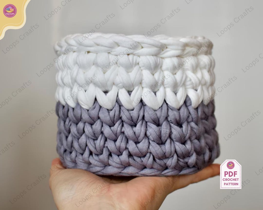 Crochet Basket Pattern for Beginners Easy and Quick Crochet Bowl ...
