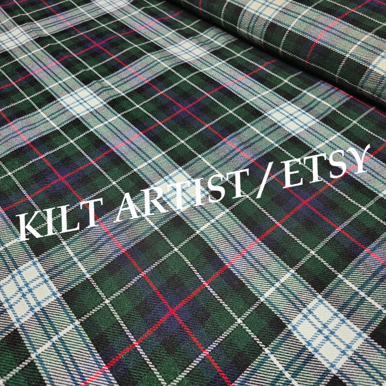Scottish Premium Mackenzie Dress Tartan Fabric - 16 Oz Acrylic Tartan ...