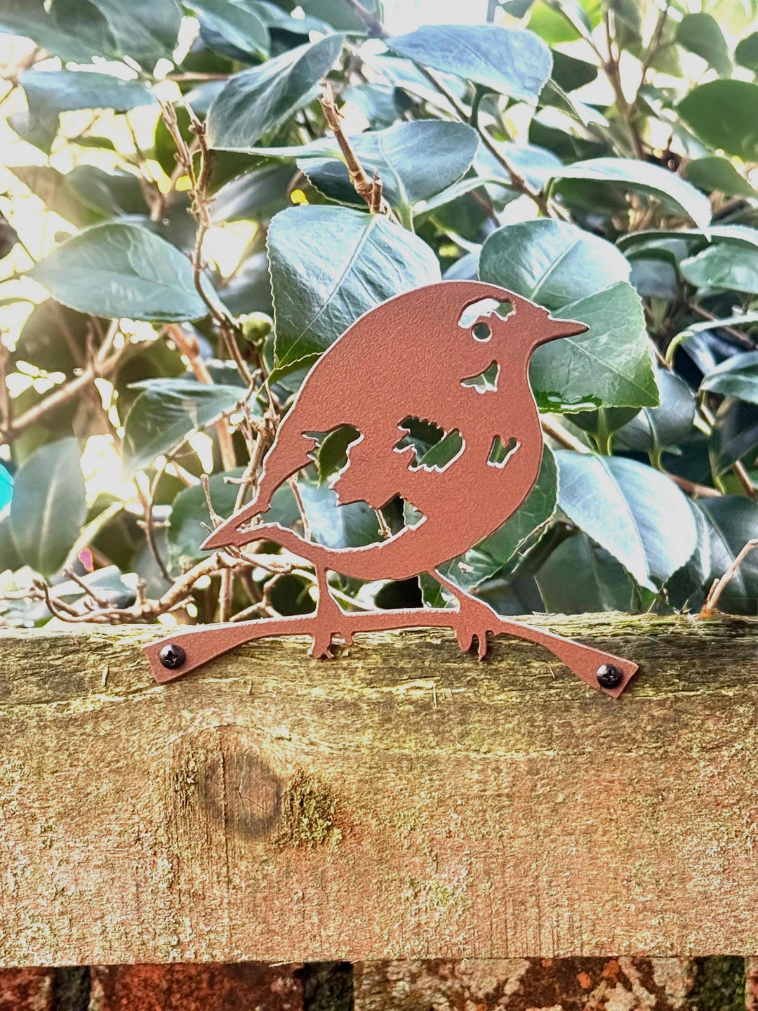 Metal Robin Art, Robin Bird Metal Yard Art, Bird Sculpture Garden Decor ...