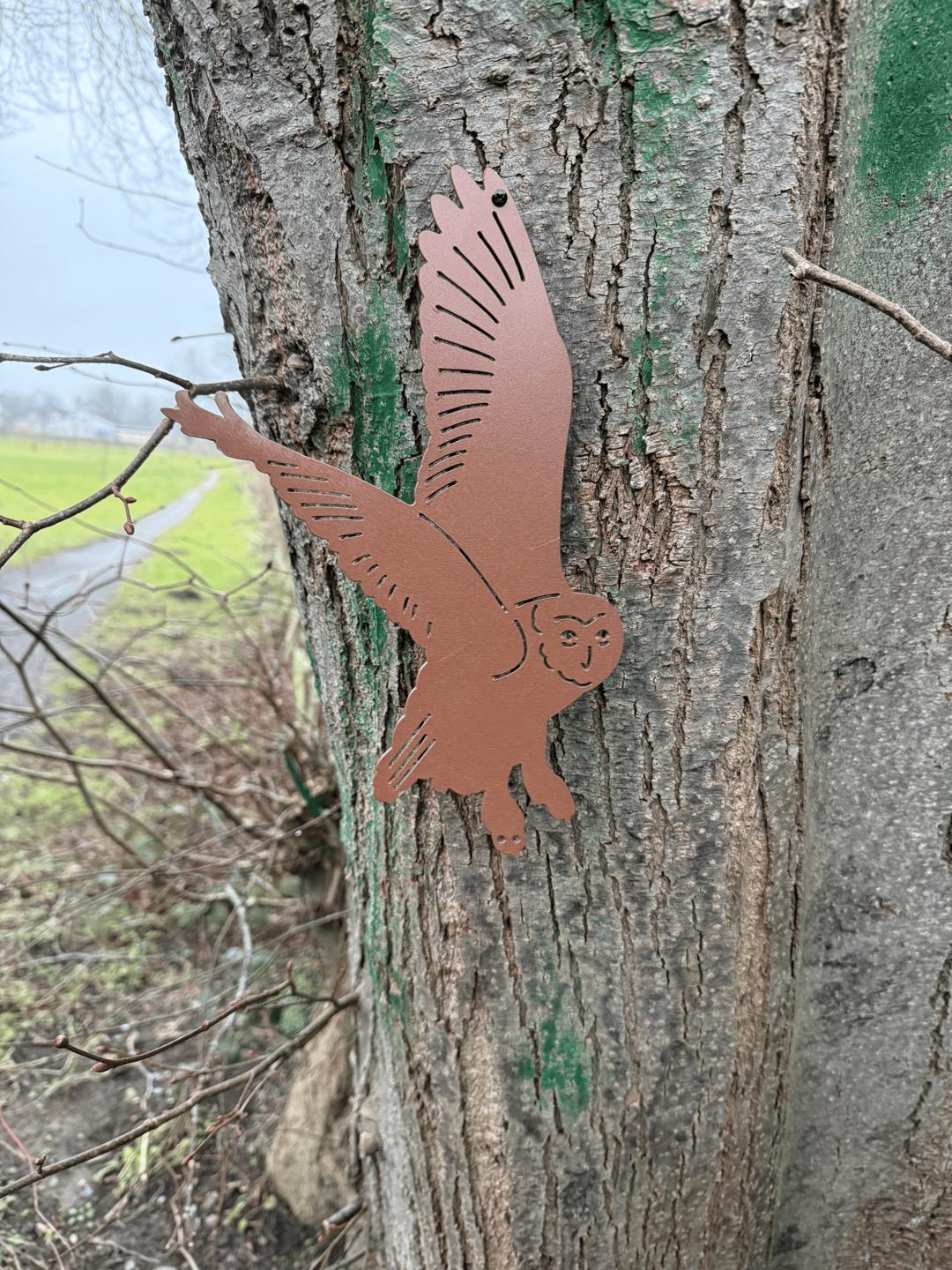 Owl Garden Decor, Owl Sculpture Metal Yard Art, Metal Bird Art, Metal ...