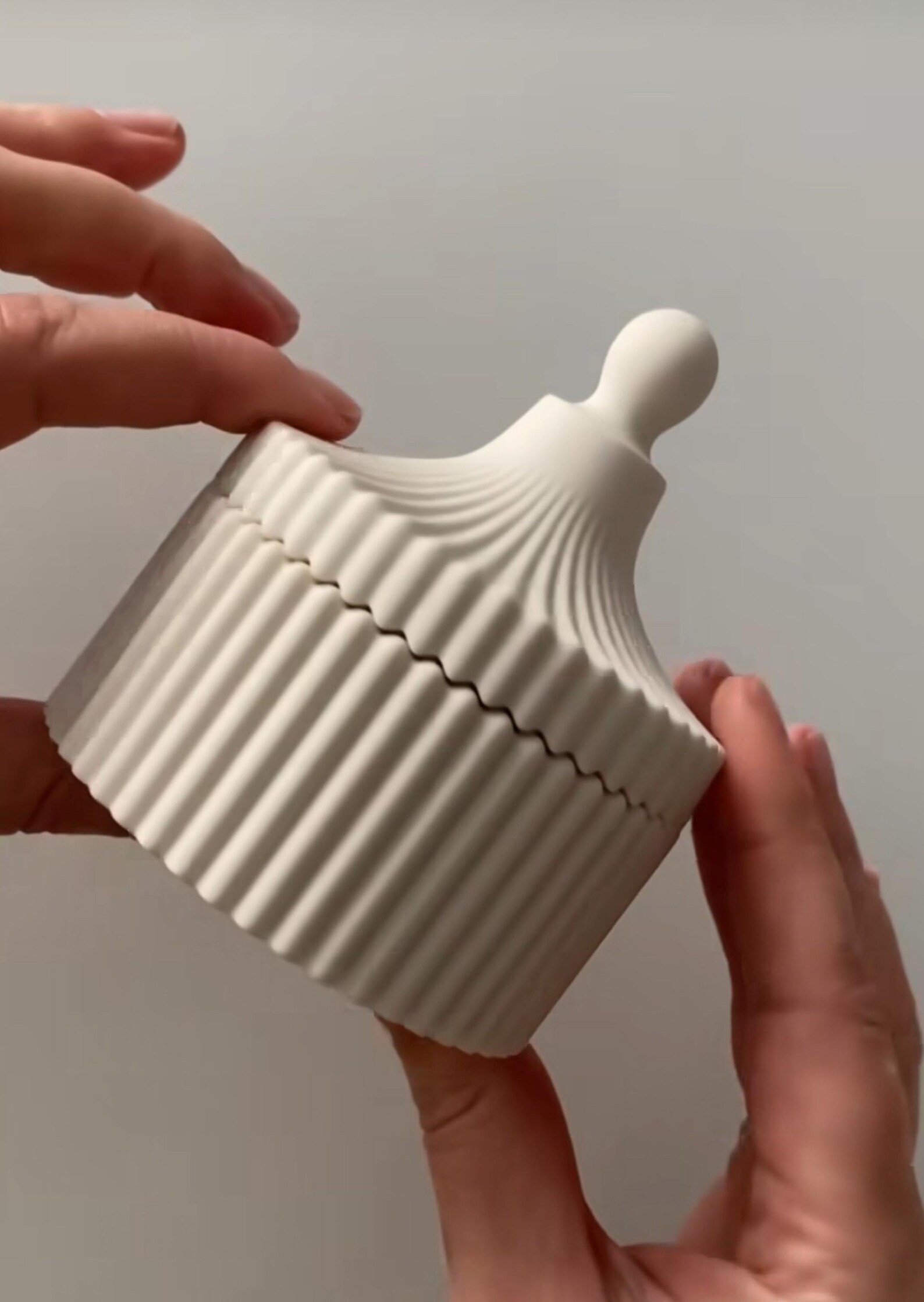 Handcrafted Gypsum White Home Decor – Jewelry Storage, Candle Holder ...