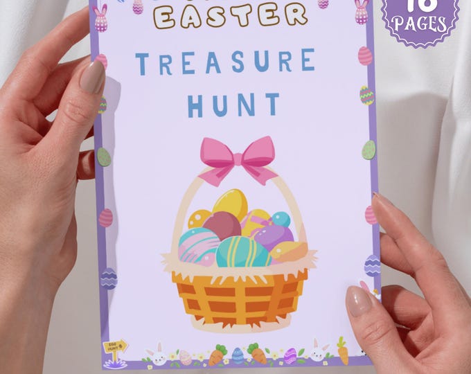 Indoor Easter Scavenger Hunt for Kids, Indoor Treasure Hunt for Kids ...