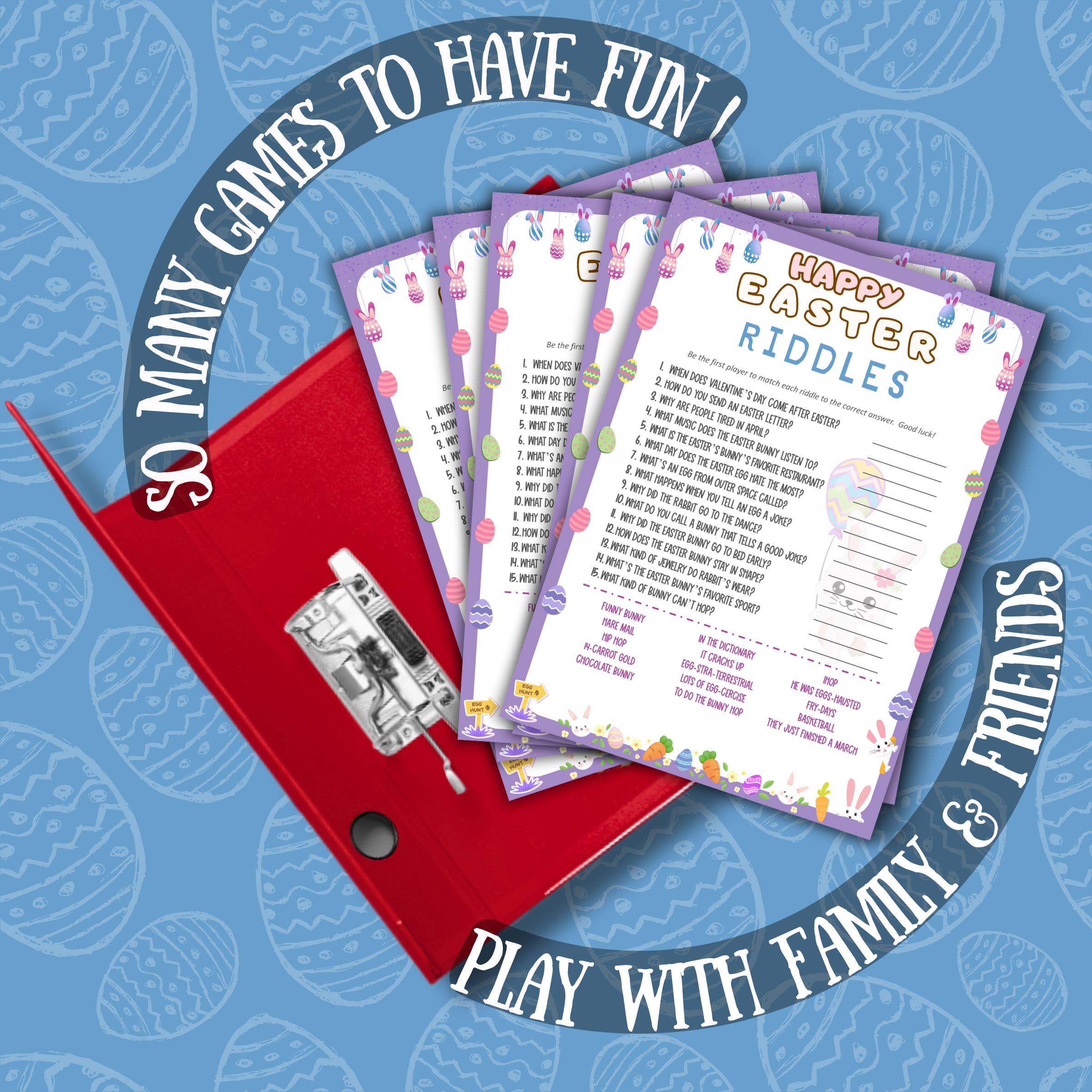 Easter Riddle Me This Game, Fun Easter Party Game, Easter Trivia and ...