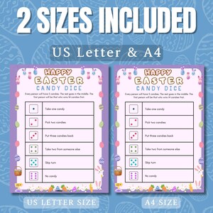 Easter Egg Dice Game | Fun Printable Easter Party Game for Kids ...