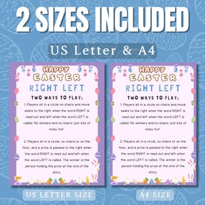 Easter Left Right Game | Pass the Prize Story Game | Fun Easter Party ...