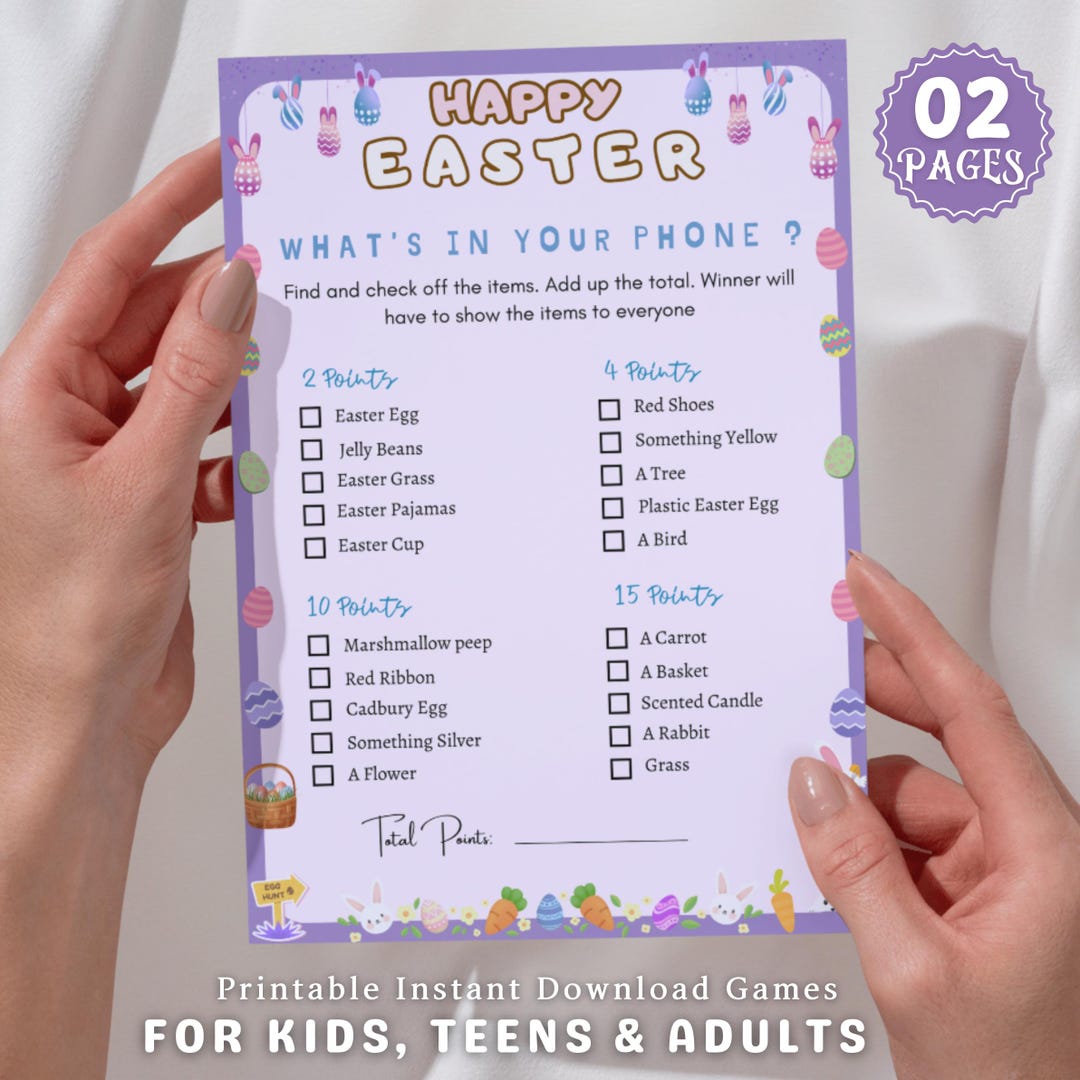 Easter What's on Your Phone Game | Fun Easter Party Game for Adults ...