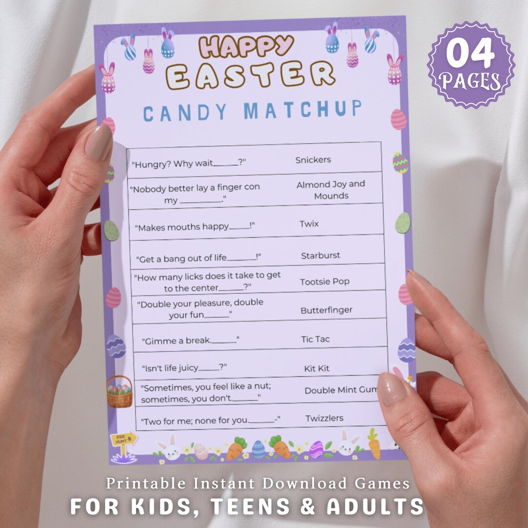 Easter Candy Match-up Game | Fun Easter Quiz for Kids & Adults ...