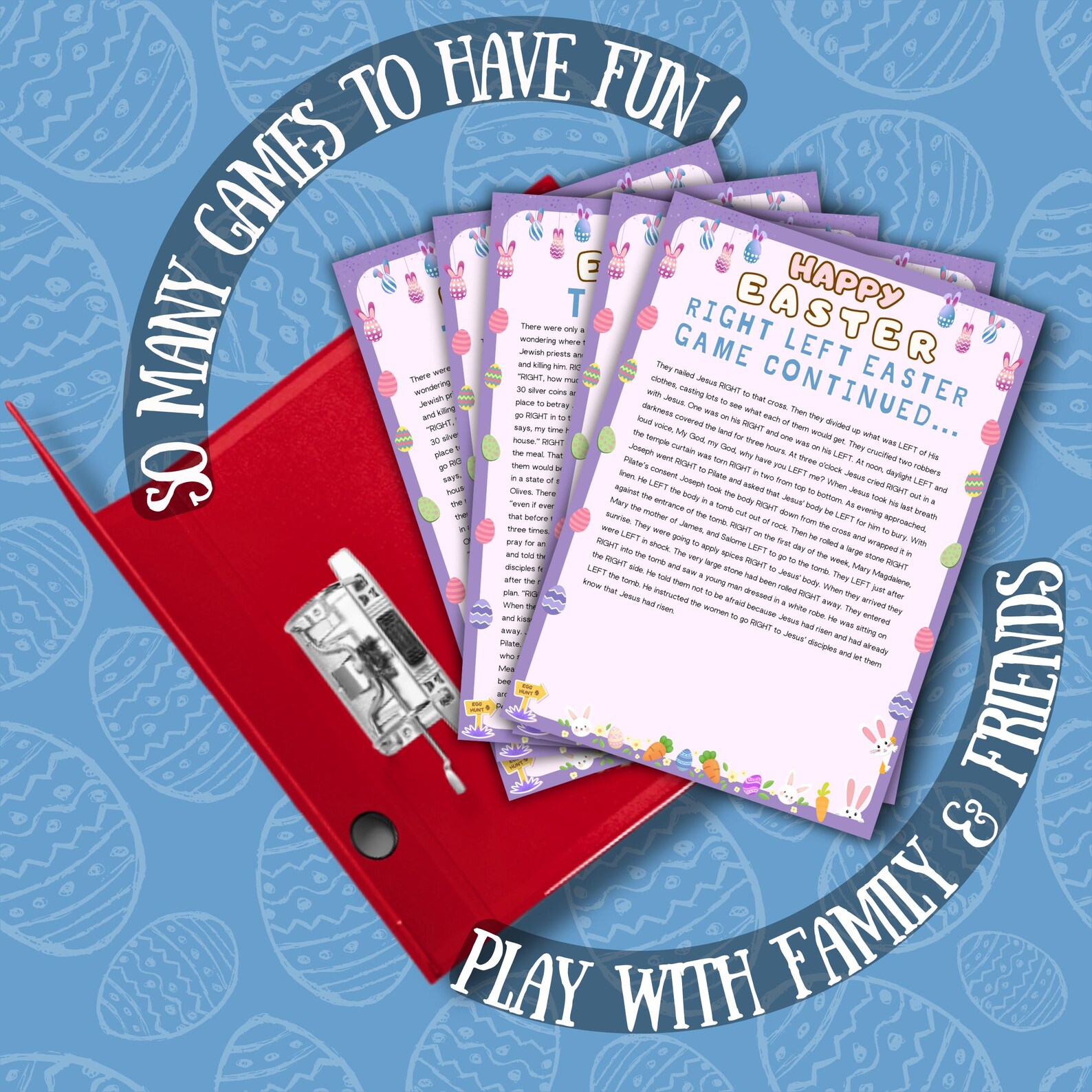 Easter Left Right Game | Pass the Prize Story Game | Fun Easter Party ...