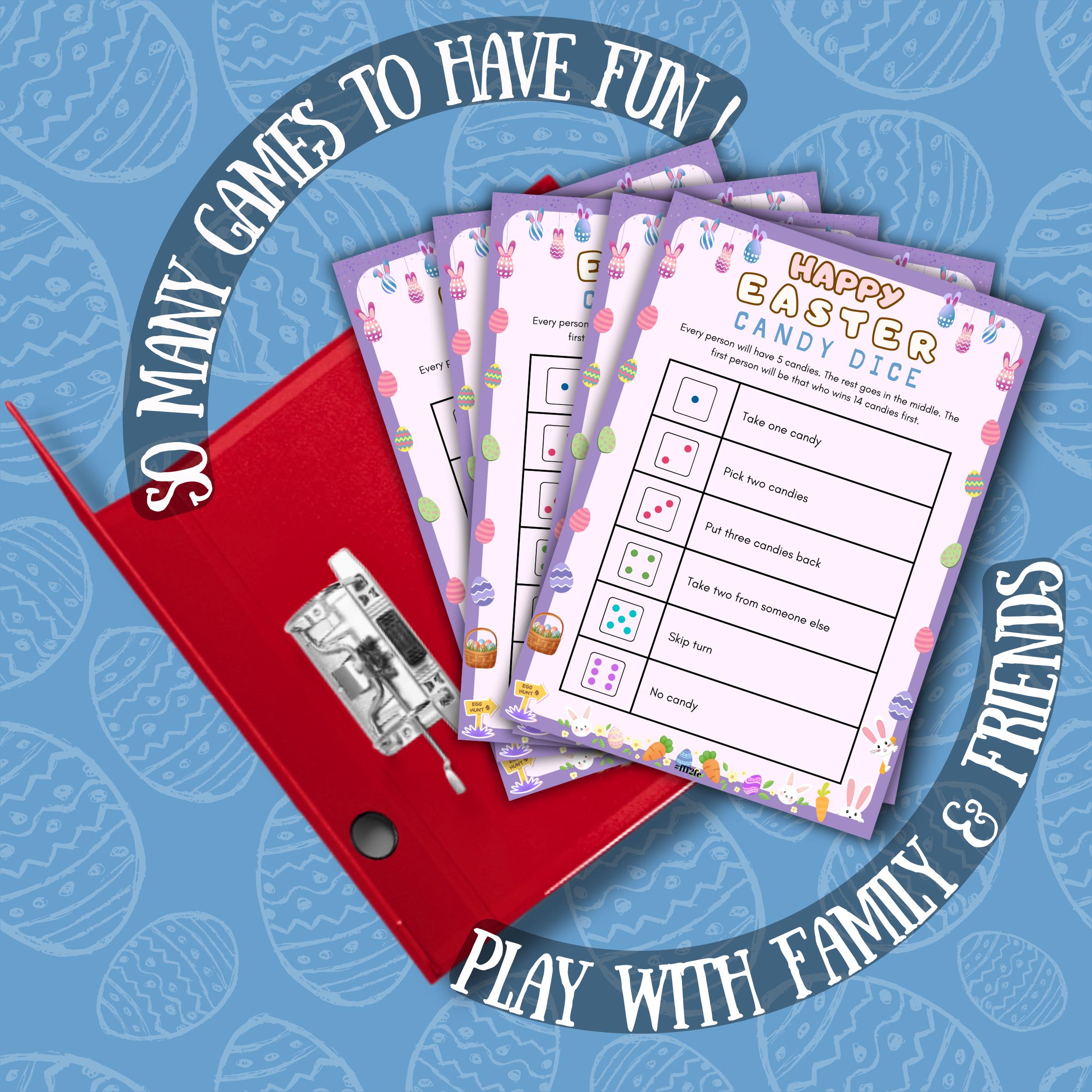 Easter Egg Dice Game | Fun Printable Easter Party Game for Kids ...