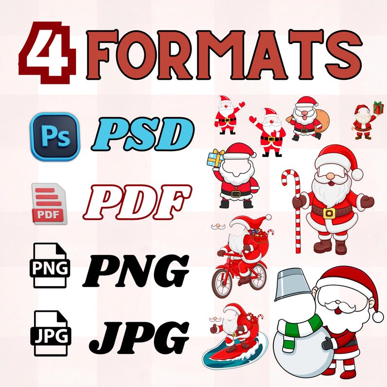 Santa Add Your Face Bundle – 35+ Editable Christmas Templates, Face-in ...