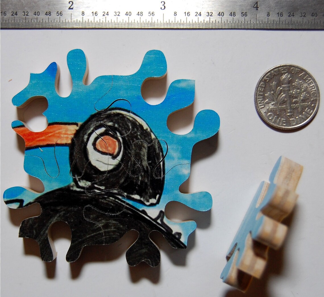 Custom Hand Cut Wooden Child's Art Jigsaw Puzzle (97 Pieces) With ...