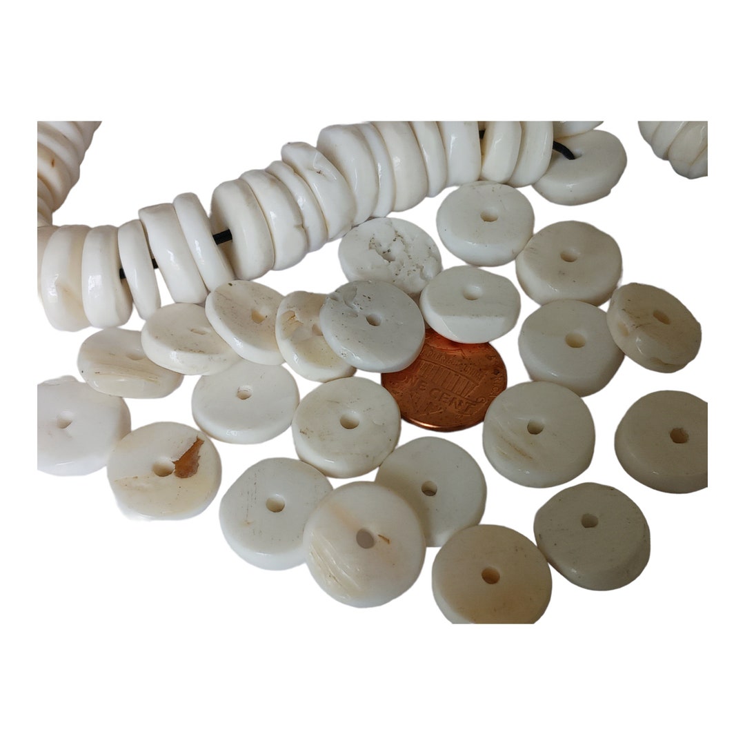 10 Beads Tibetan Nepal Ethnic Naga Conch Shell Flat Disc - Etsy