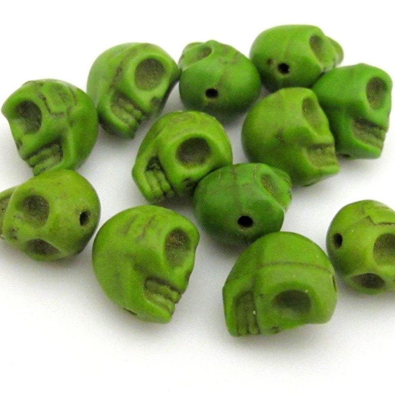 Lime Green Howlite - Etsy