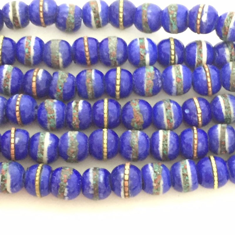 Inlaid Beads - Etsy