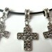 Silver Dangle Cross Charms 2 Charms BD444 - Etsy