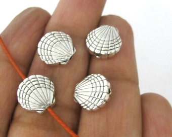 Metal Shell Beads - Etsy