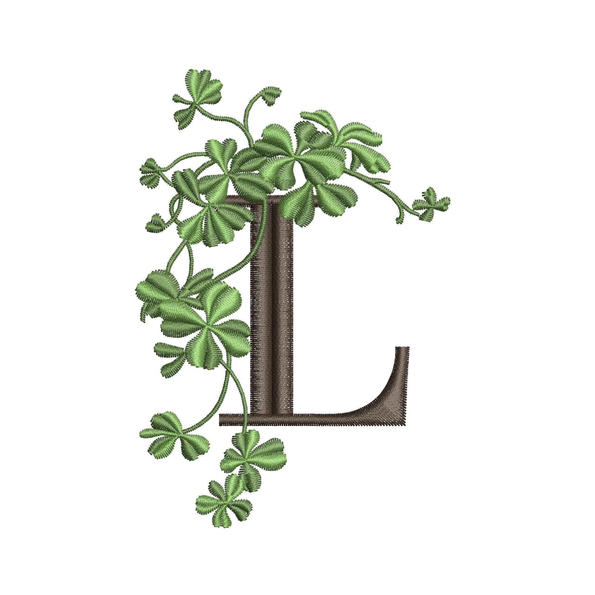 Machine Embroidery Design Capital Letter L Digitized From Irish ...