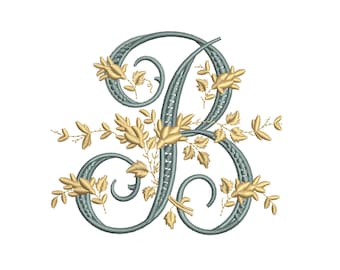 MACHINE EMBROIDERY DESIGN - Victorian Letter D Embroidery, Victorian ...