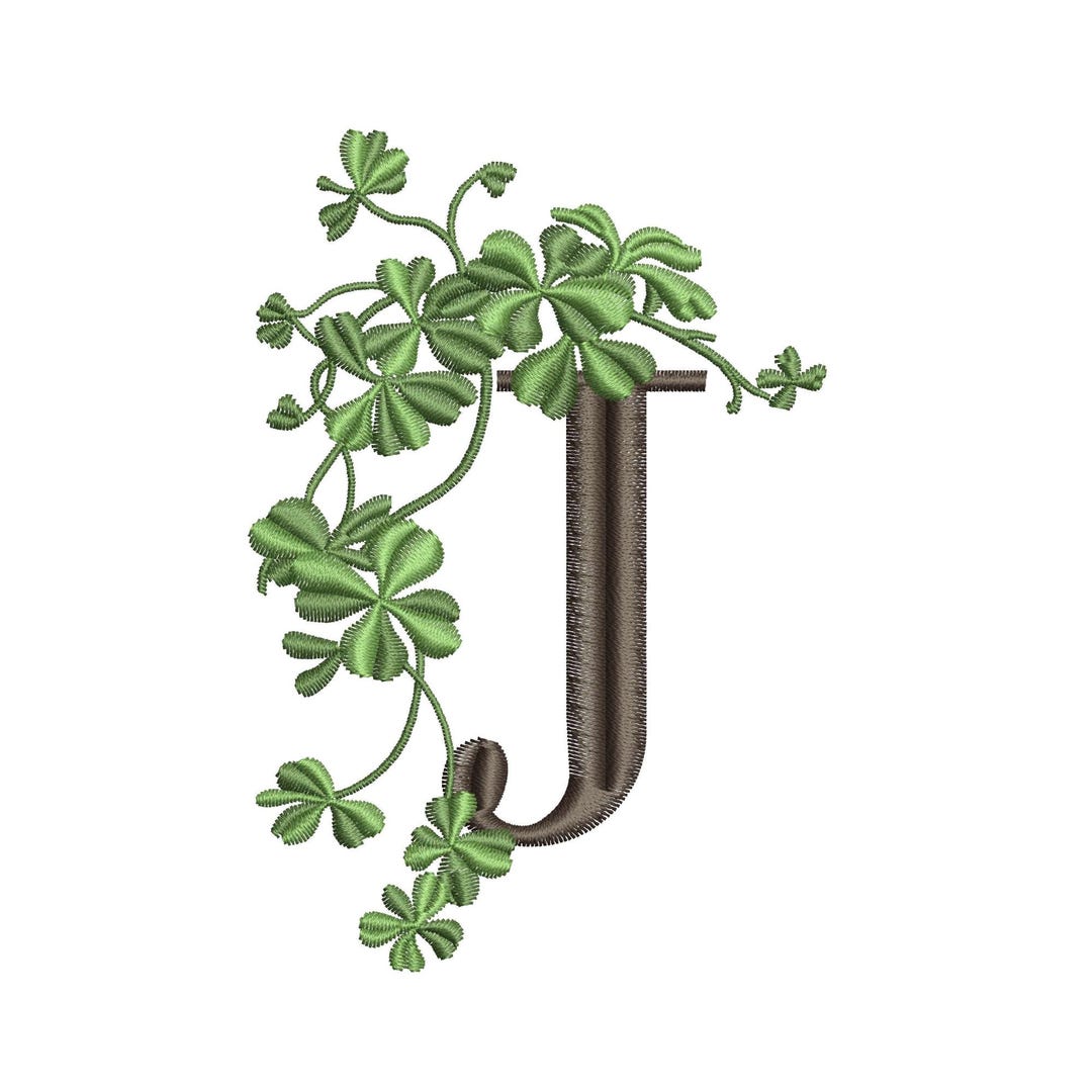 Machine Embroidery Design Capital Letter J Digitized From Irish ...