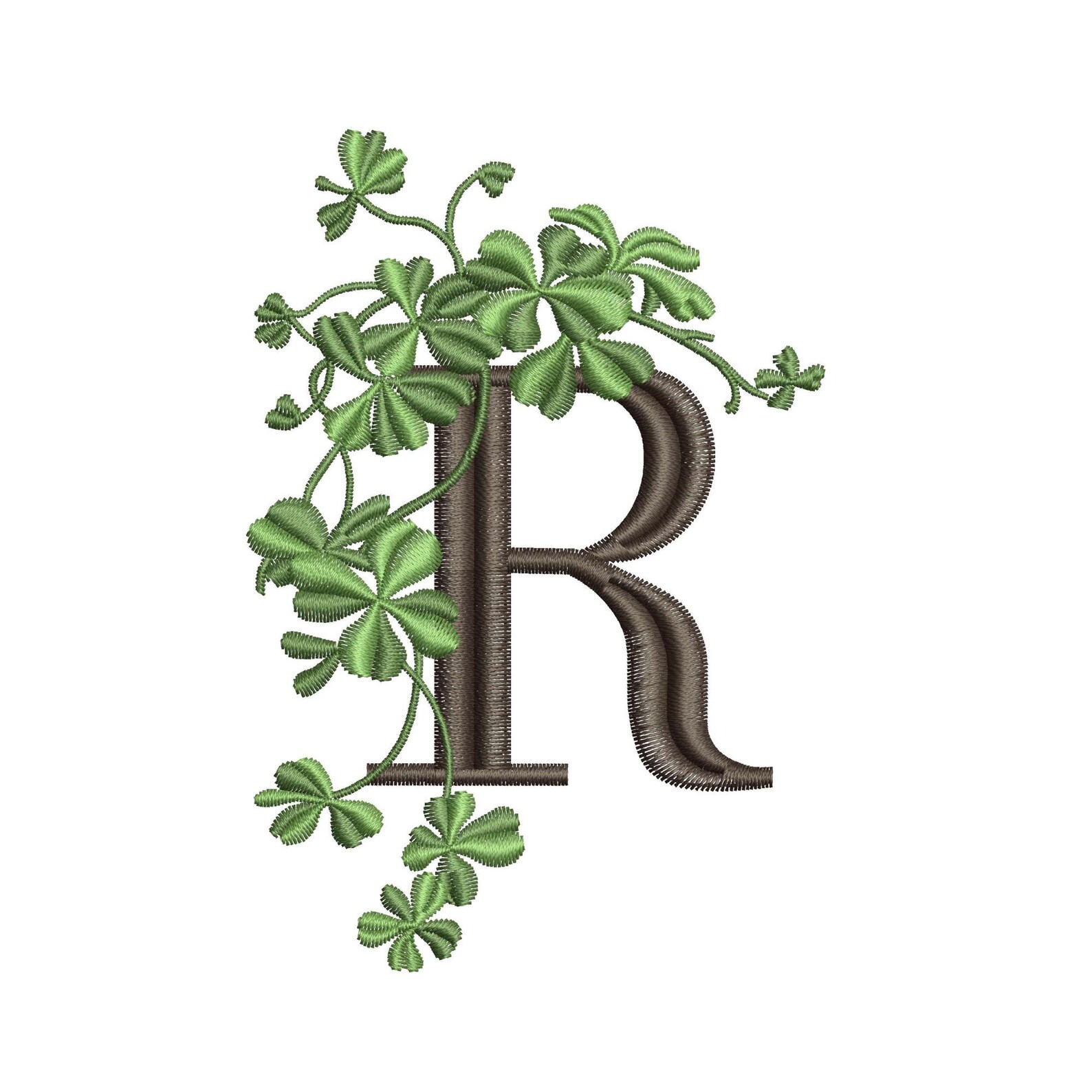 Machine Embroidery Design Capital Letter R Digitized From Irish ...