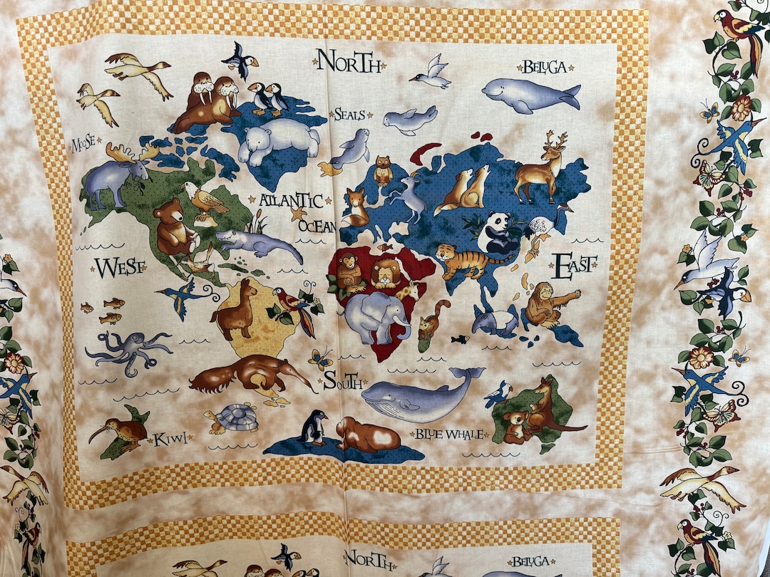 Animals Around the World - Panel - Etsy