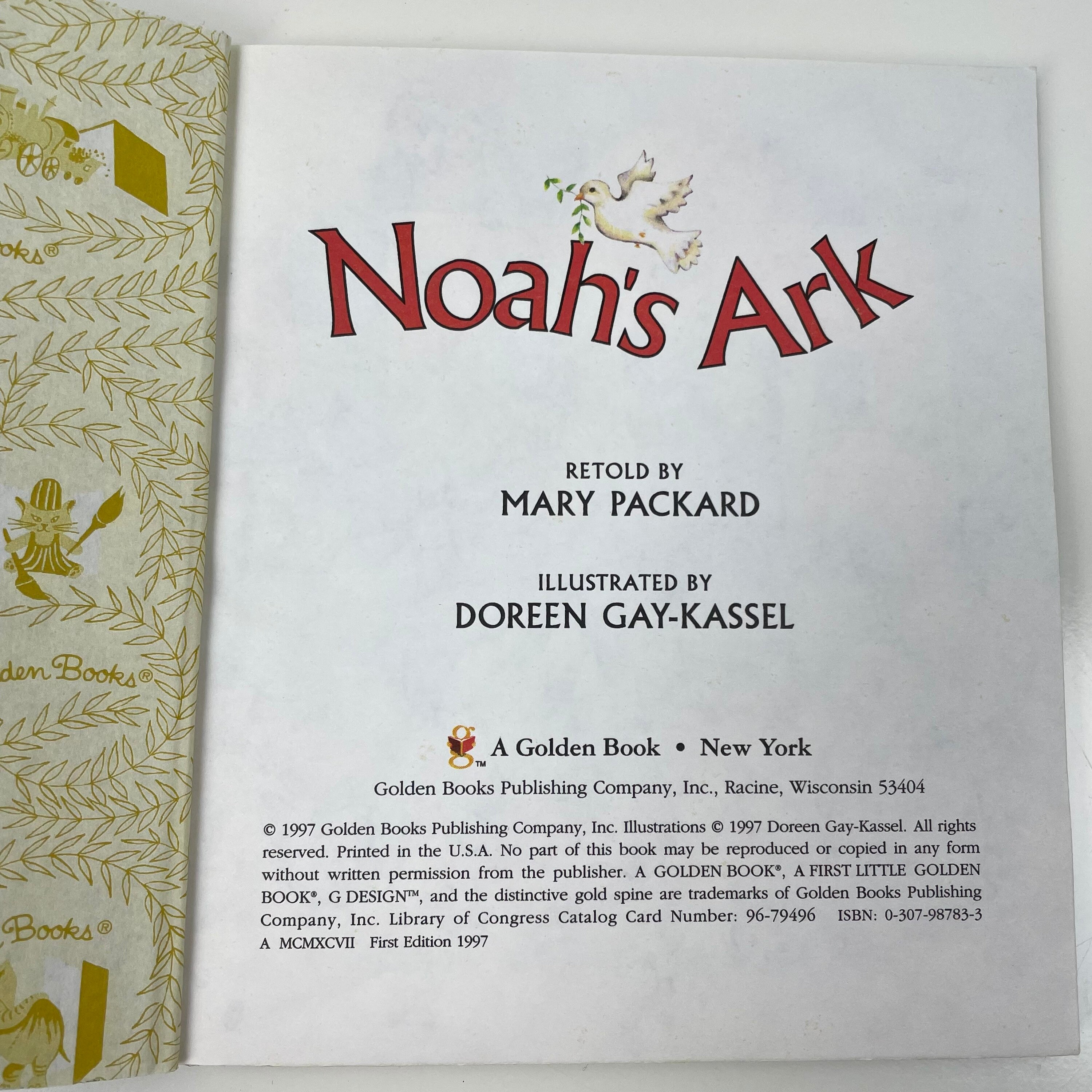 Little Golden Book Noahs Ark 90s - Etsy