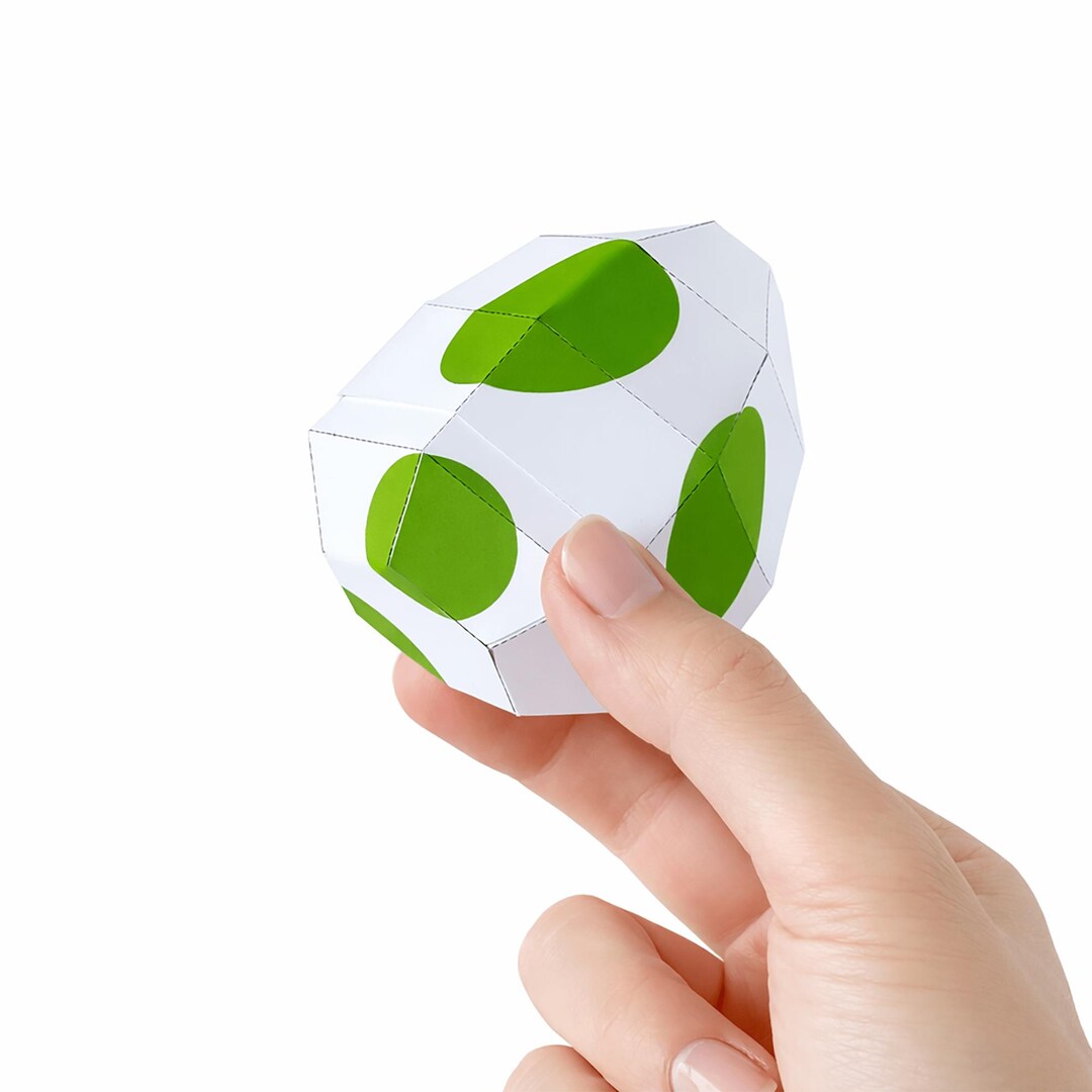 Yoshi Egg Nesting Papercraft Set Printable Game-style Egg Treat Boxes ...