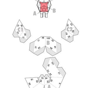 Geometric Pig Paper Craft DIY Template - Polygonal Animal Sculpture for ...