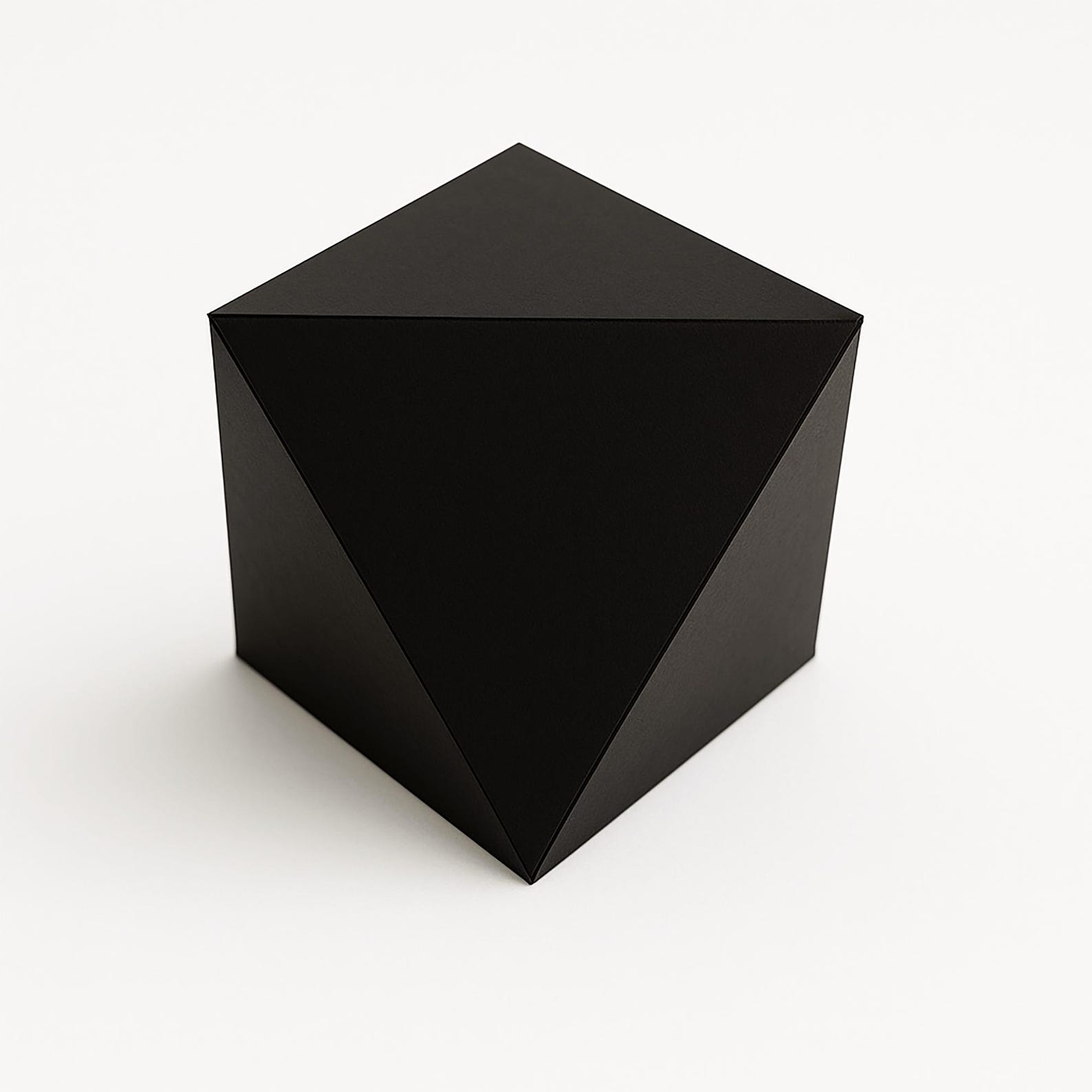 Platonic Solids 3D Papercraft Kit – Regular Polyhedron Origami Decor (5 ...