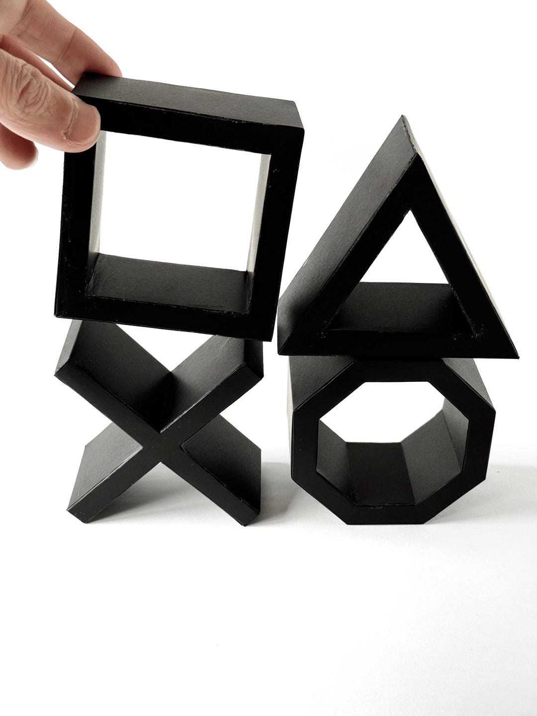 Playstation Inspired 3D Polygon Paper Craft Model DIY Kit | Gaming Desk ...