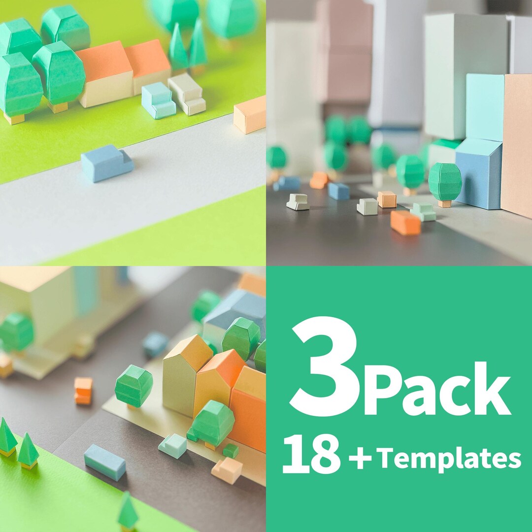 Tiny City Builder Bundle (street + City + Downtown) • Printable ...