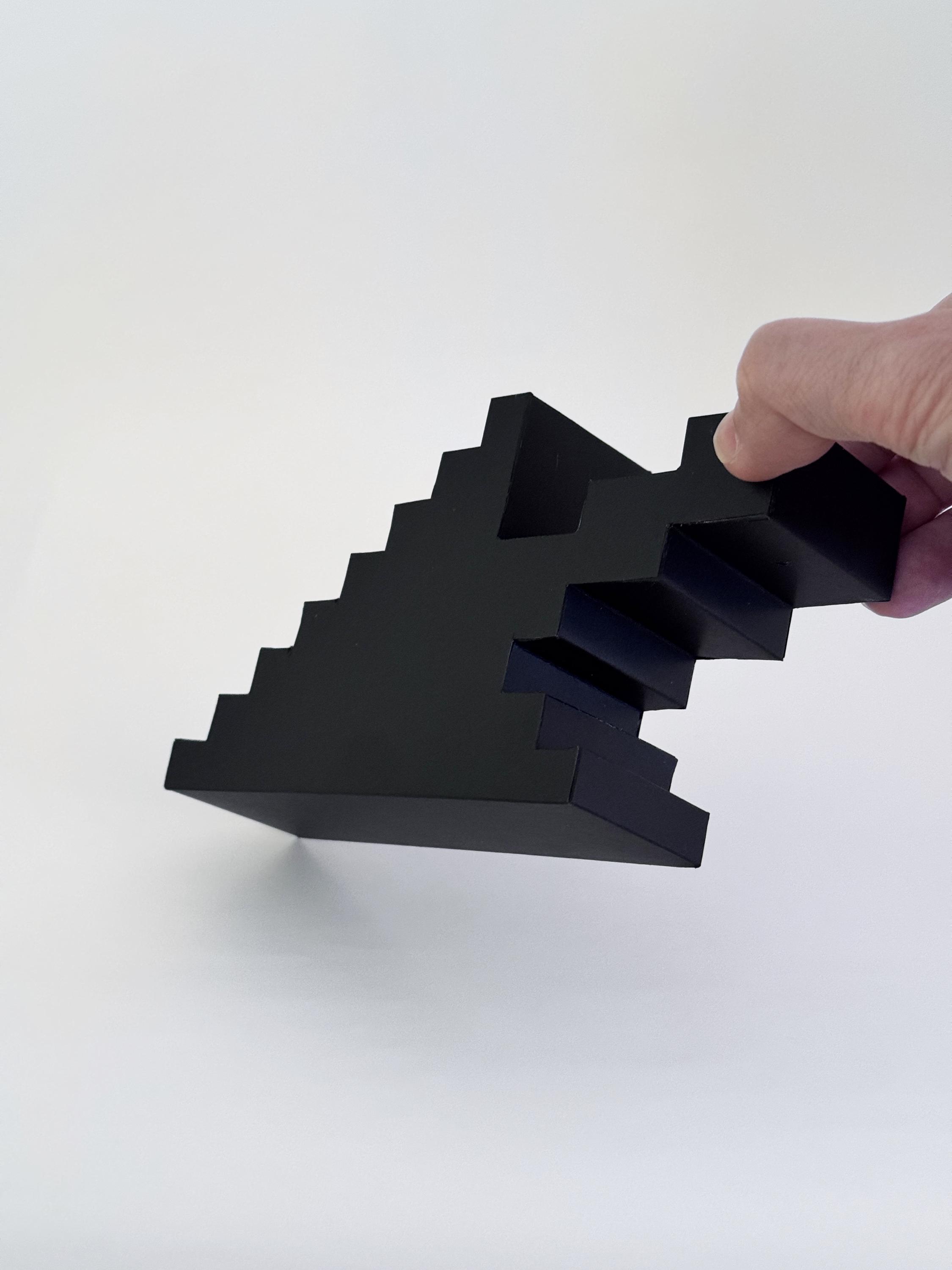 3D Mac Classic Cursor Papercraft - Retro Computer Polygon Art, Desktop ...