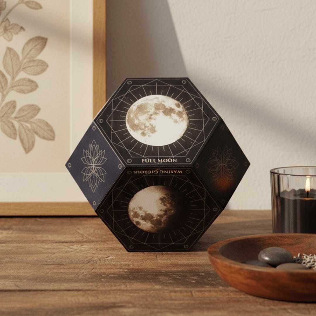 3D Moon Phase Papercraft Sculpture | Lunar Decor (PDF Kit) - Etsy