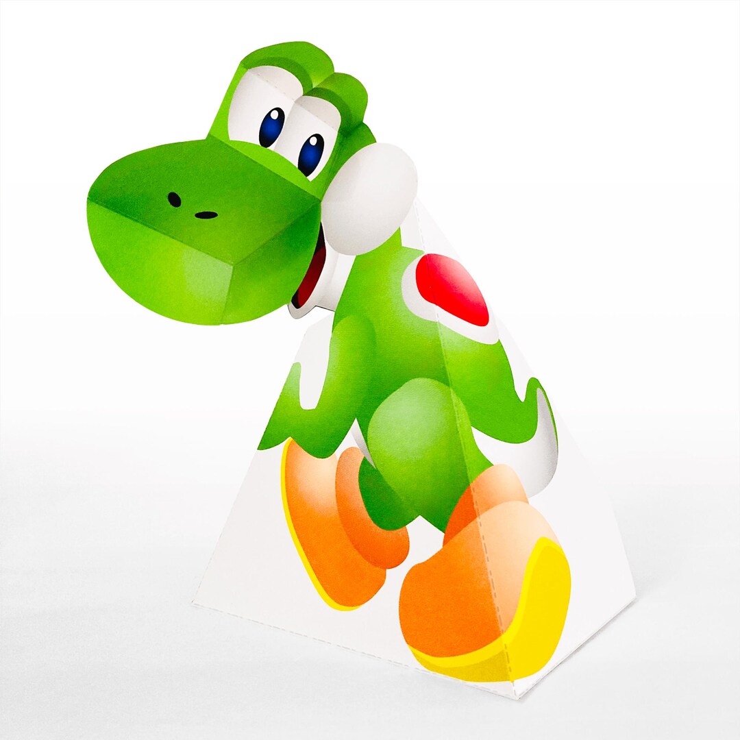 Yoshi Magic Papercraft | Printable DIY Moving Head for Kids | Coloring ...