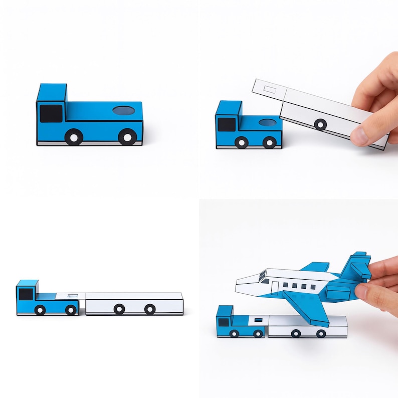 Private Jet Papercraft Set | Kids Craft Activity (printable PDF) - Etsy