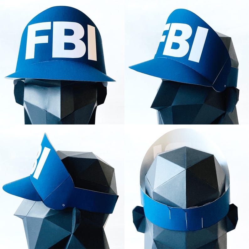 FBI NYPD SWAT Printable Police Visor Hats | Easy 10 Minute Paper Hats ...