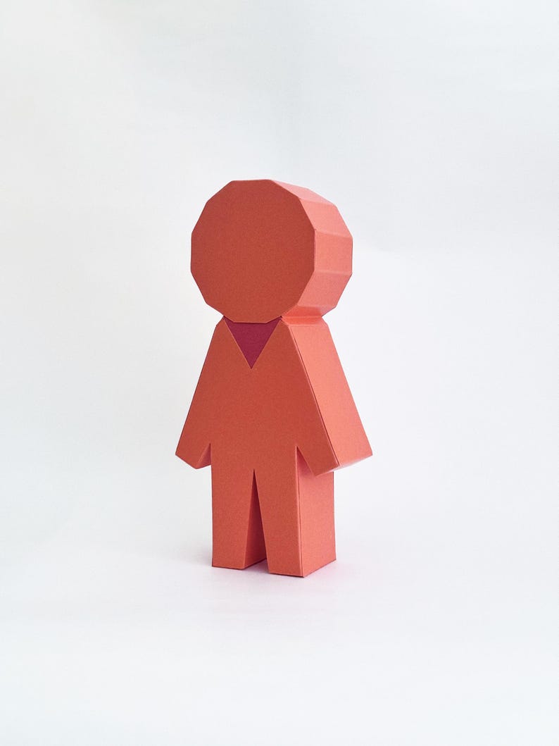 Google Pegman 3D Papercraft | Low Poly Model DIY Kit | PDF Template ...