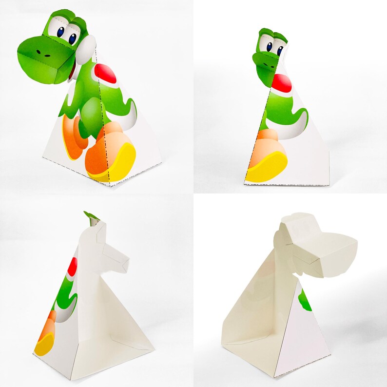 Yoshi Illusion Papercraft | Printable DIY Moving Head for Kids ...